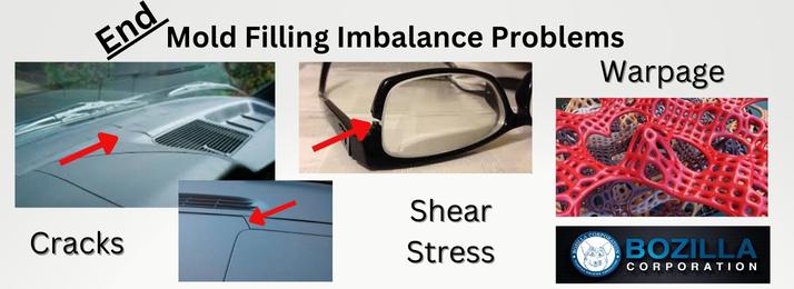 End Part Failure due to Mold Filling Imbalance - Bozilla Corporation